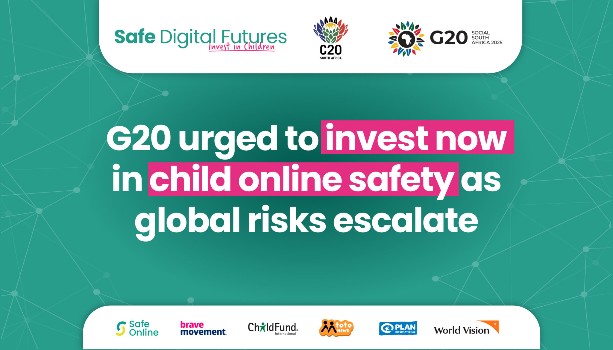 Press Release: G20 urged to invest now in child online safety as global ...